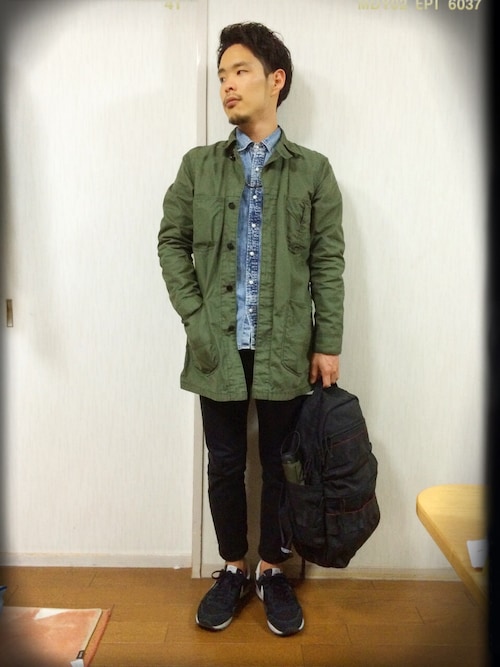 BK201｜nano・universeのステンカラーコートを使ったコーディネート - WEAR