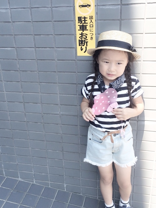 hanatomo｜無印良品のTシャツ/カットソーを使ったコーディネート - WEAR