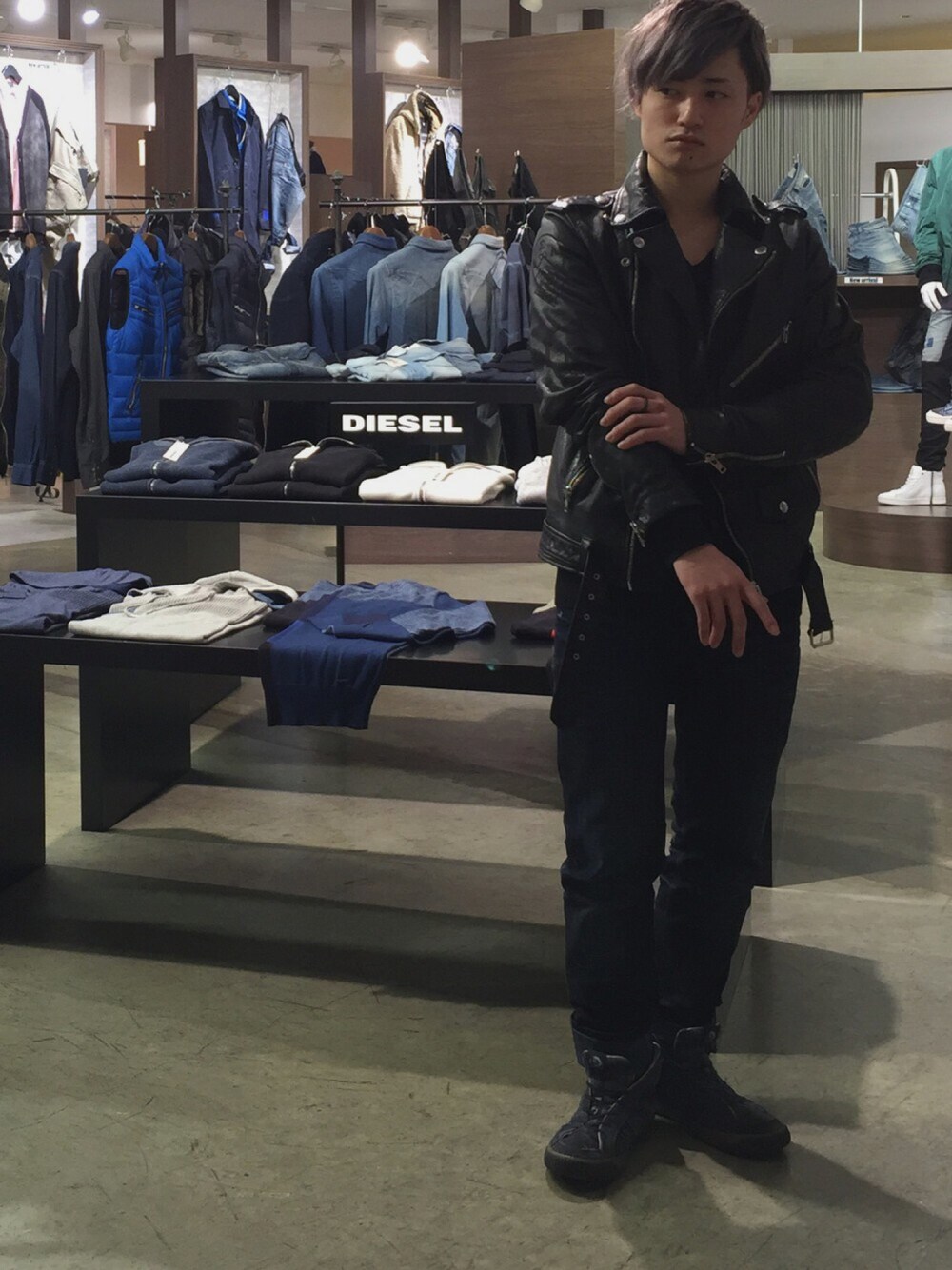 yacchan｜DIESELのライダースジャケットを使ったコーディネート - WEAR