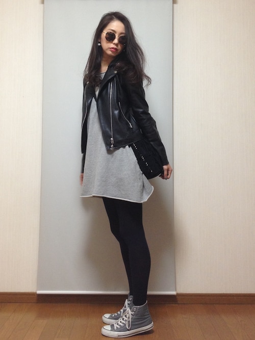 Rai｜ZARAのライダースジャケットを使ったコーディネート - WEAR