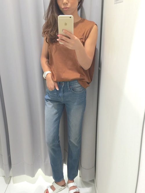 Rika｜GUのタンクトップを使ったコーディネート - WEAR