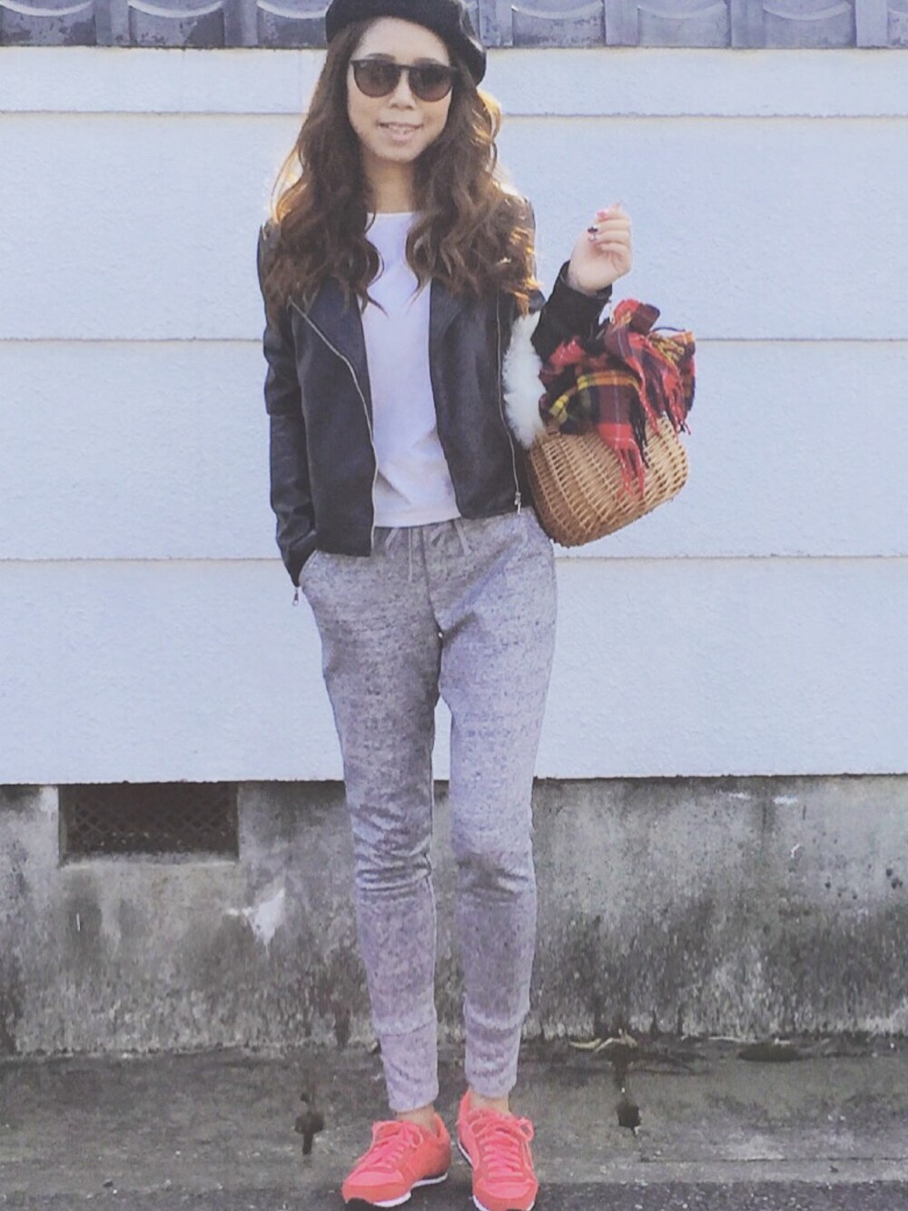 Rika｜GUのライダースジャケットを使ったコーディネート - WEAR