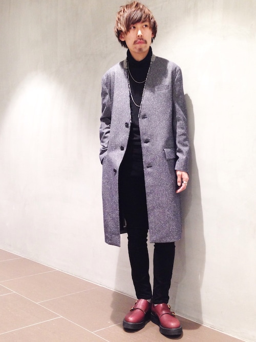 吉元 将人（STUDIOUS 名古屋PARCO店）｜Name.のチェスターコートを使ったコーディネート - WEAR