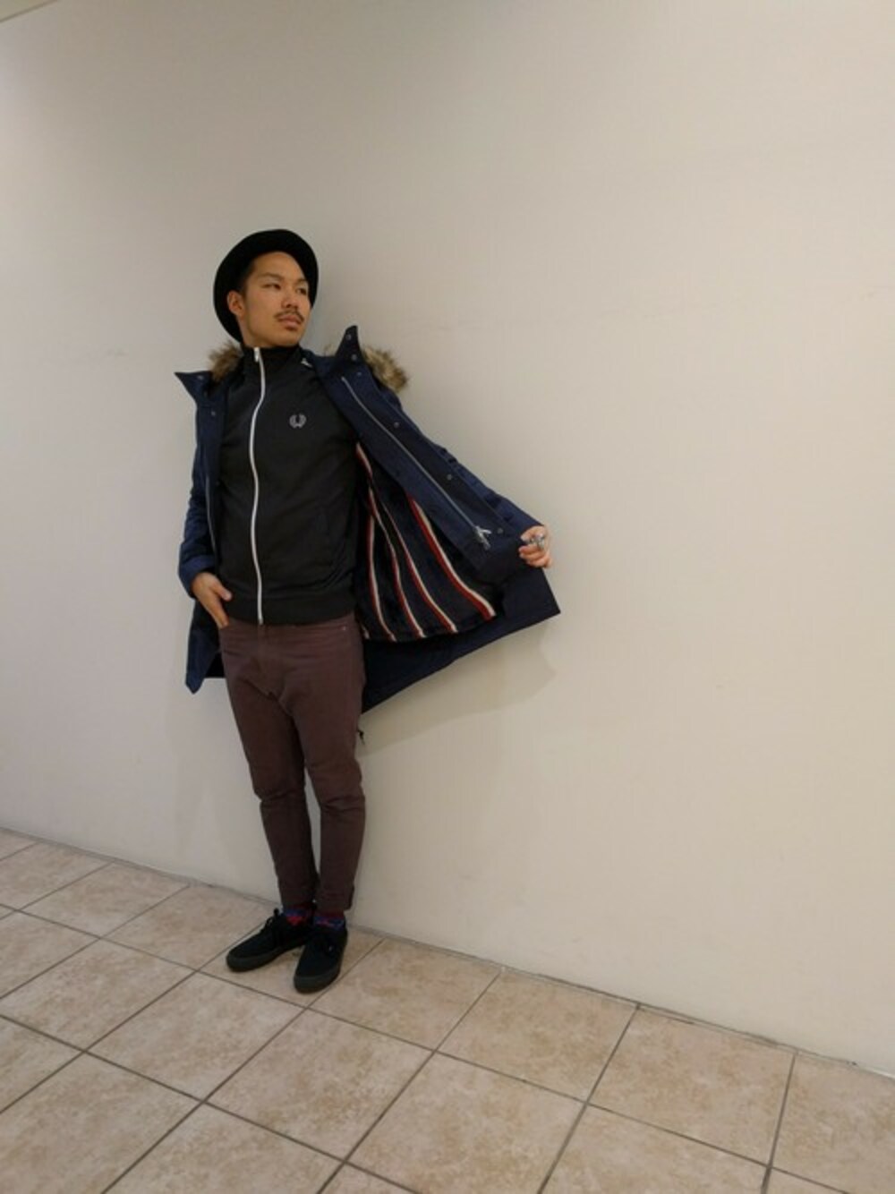 YUKI HAMAGUCHI｜FRED PERRYのモッズコートを使ったコーディネート - WEAR