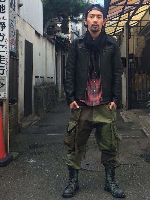 VIZ STORE-TOKYO(VIZ STORE-TOKYO)｜VIRGOwearworksのライダースジャケットを使ったコーディネート ...