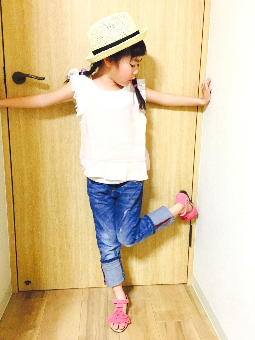 miyu｜ZARA KIDSのデニムパンツを使ったコーディネート - WEAR