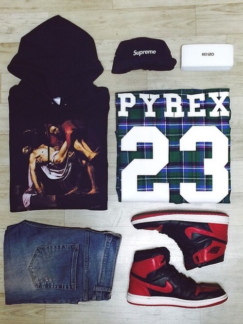 FINN｜PYREX VISIONの후드집업を使ったコーディネート - WEAR