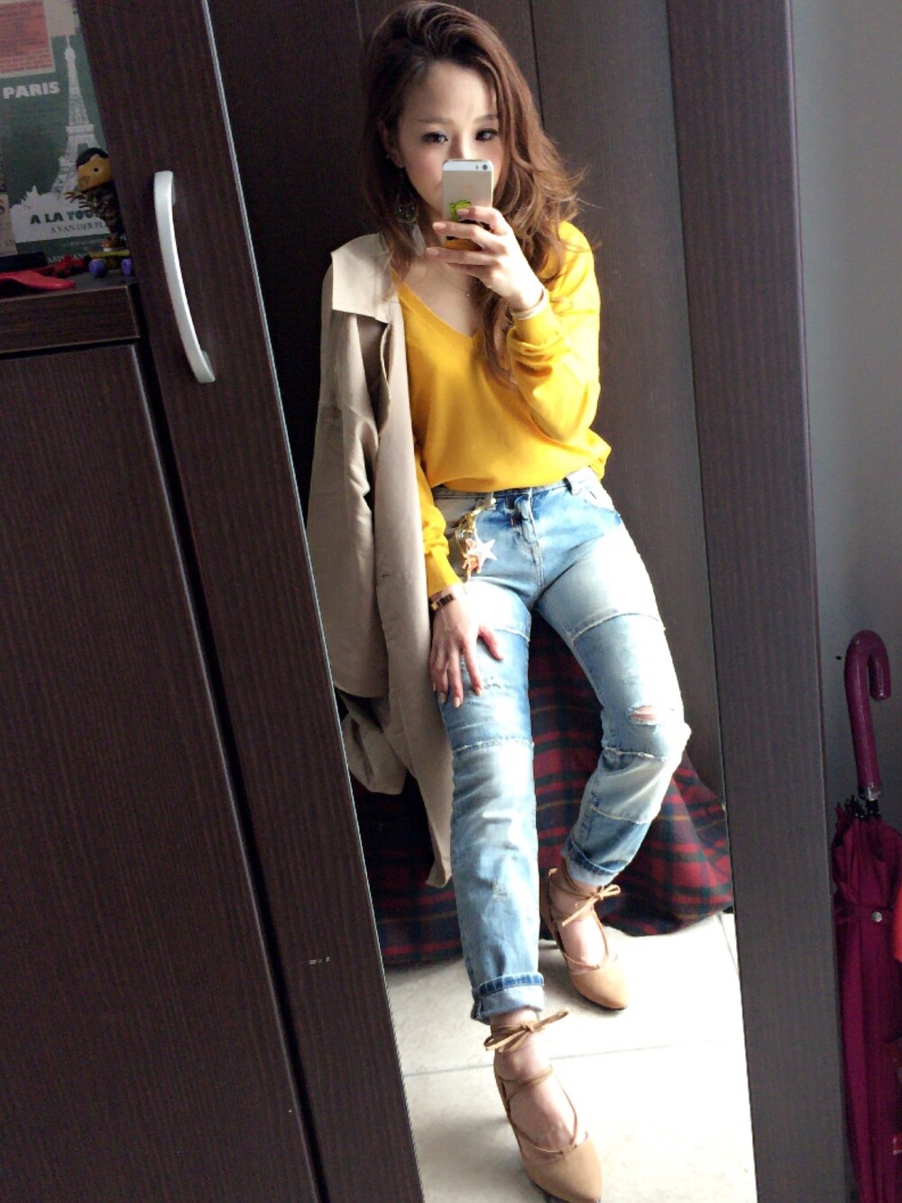 kiiie☺︎｜Bershkaのデニムパンツを使ったコーディネート - WEAR