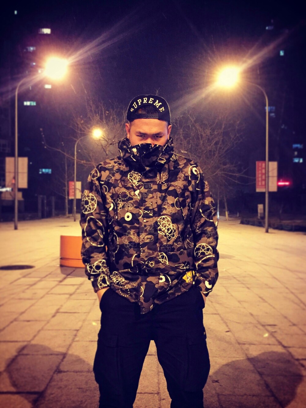 xFone｜A BATHING APEのマウンテンパーカーを使ったコーディネート - WEAR