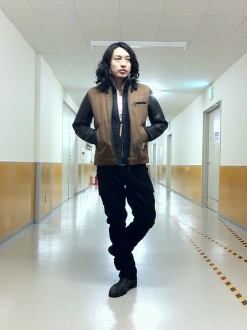 RYO-SUKE｜AVIREXのスタジャンを使ったコーディネート - WEAR