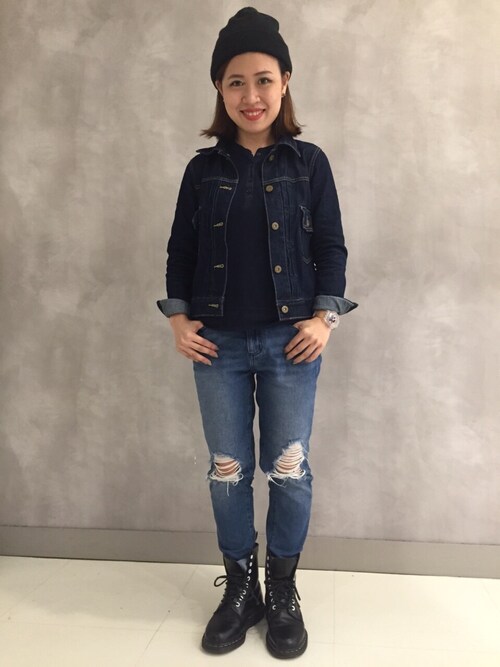 のぞみ(GU渋谷パルコ店)｜GUのデニムジャケットを使ったコーディネート - WEAR